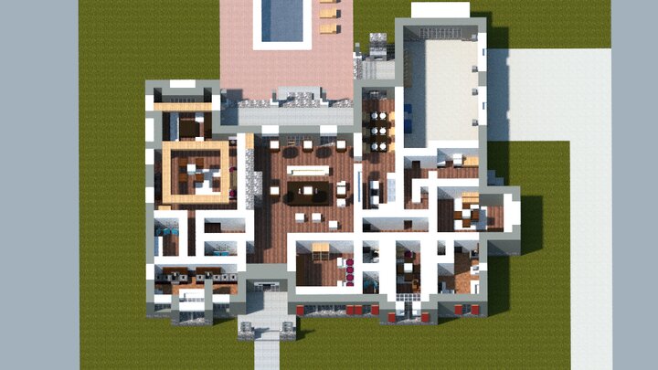 Ranch Style home #1 [With full interior and download] Minecraft Map