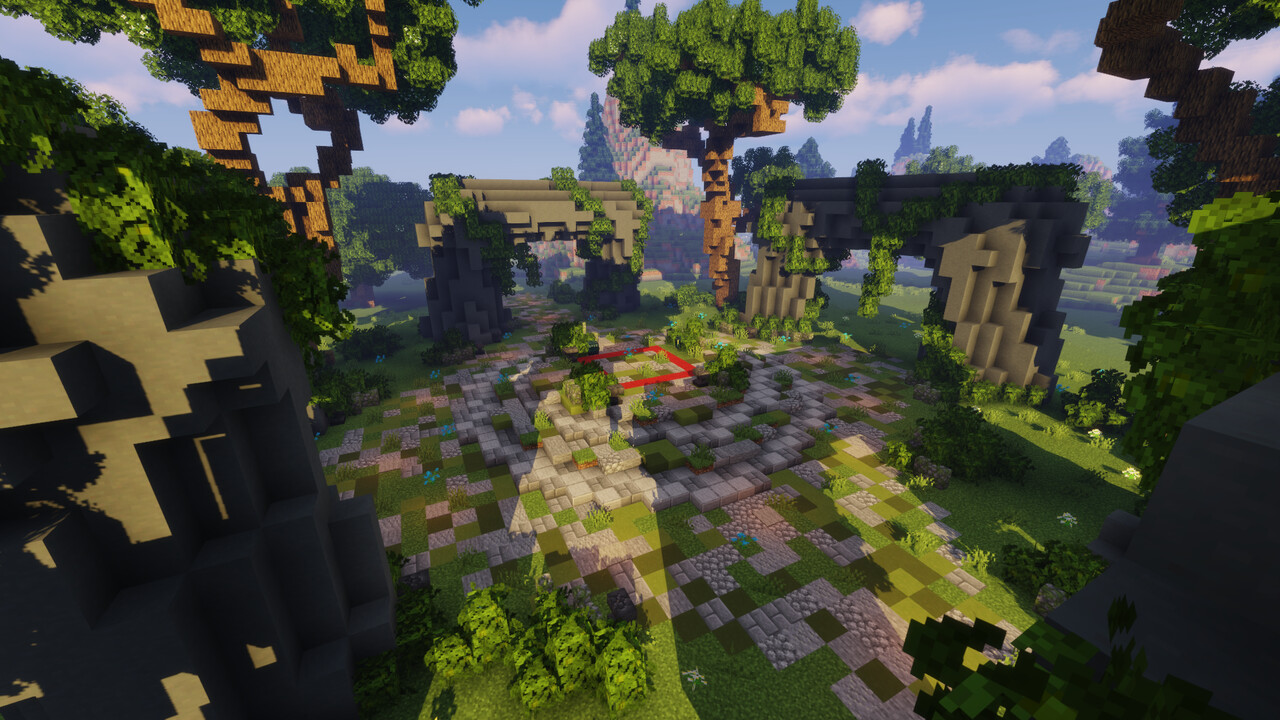 Factions Spawn WarZone 4•KOTH 768x768 Minecraft Map