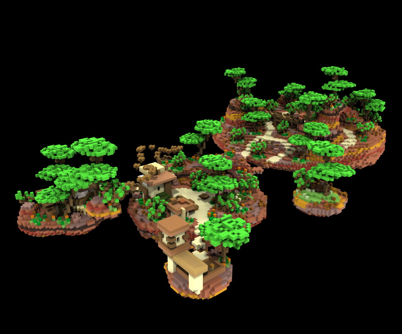 Mesa Village Floating Spawn [300x200] Minecraft Map