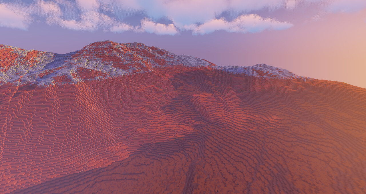MARS - Cold Desert Planet [3,072 x 3,072] Minecraft Map