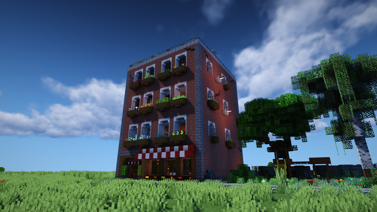 A apartment building with many details! Minecraft Map