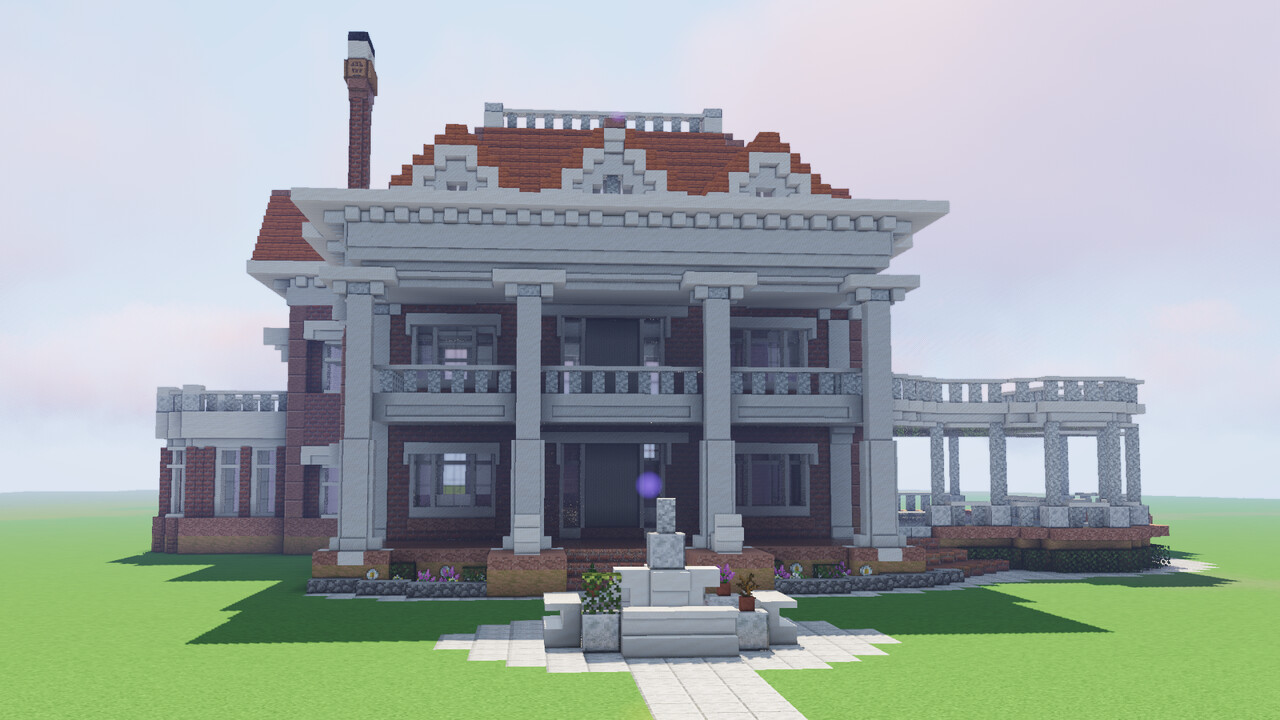 Classical revival/neoclassical mansion Minecraft Map