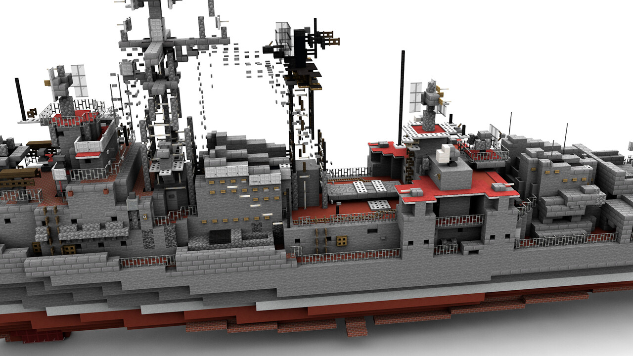 Soviet Mod. Kashin Class Destroyer (Project-61-MP) Minecraft Map
