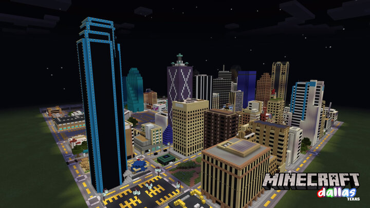 Minecraft: Dallas, Texas (PlayStation 4: Edition) UPDATED Minecraft Map