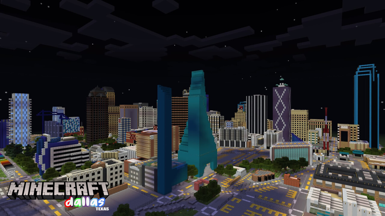 Minecraft: Dallas, Texas (PlayStation 4: Edition) UPDATED Minecraft Map