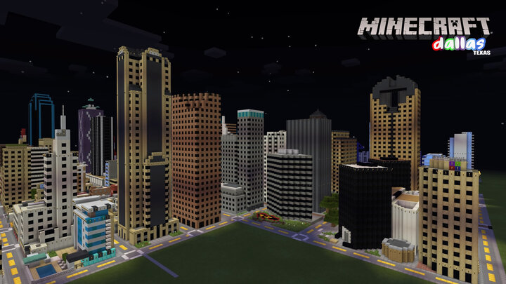 Minecraft: Dallas, Texas (PlayStation 4: Edition) UPDATED Minecraft Map