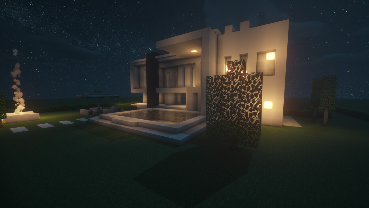 Modern relaxing house Minecraft Map