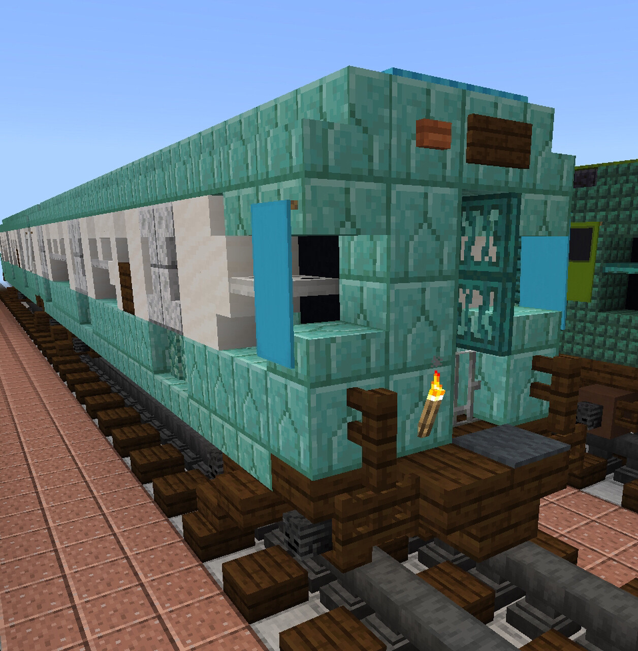 NYC MTA R36 World's Fair subway train Minecraft Map