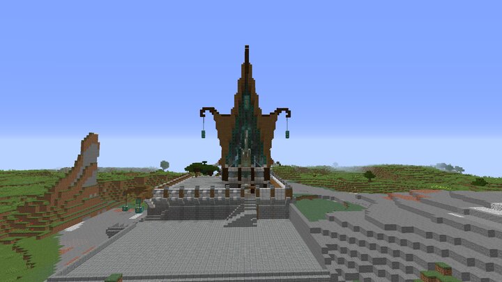 Winter/Snow Elvish Mannor/Mansion/Longhouse, Elf Docks/Port Minecraft Map