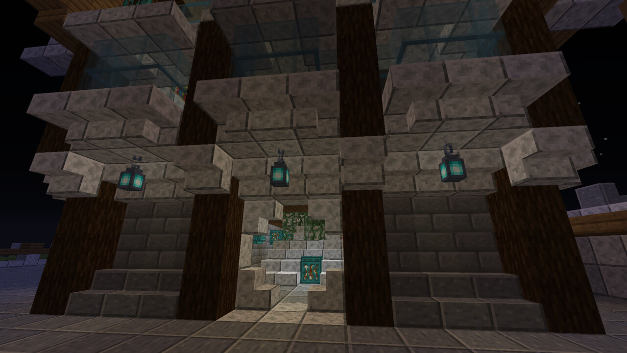 Winter/Snow Elvish Mannor/Mansion/Longhouse, Elf Docks/Port Minecraft Map