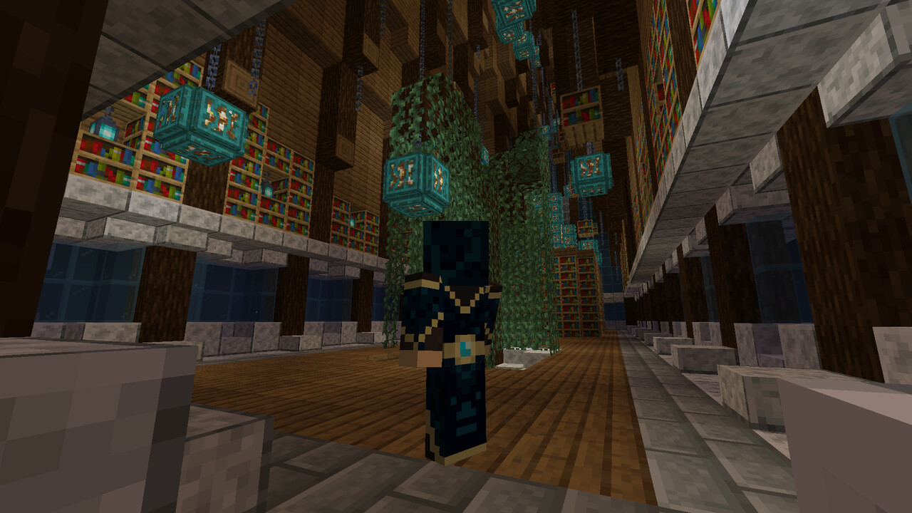 Winter/Snow Elvish Mannor/Mansion/Longhouse, Elf Docks/Port Minecraft Map