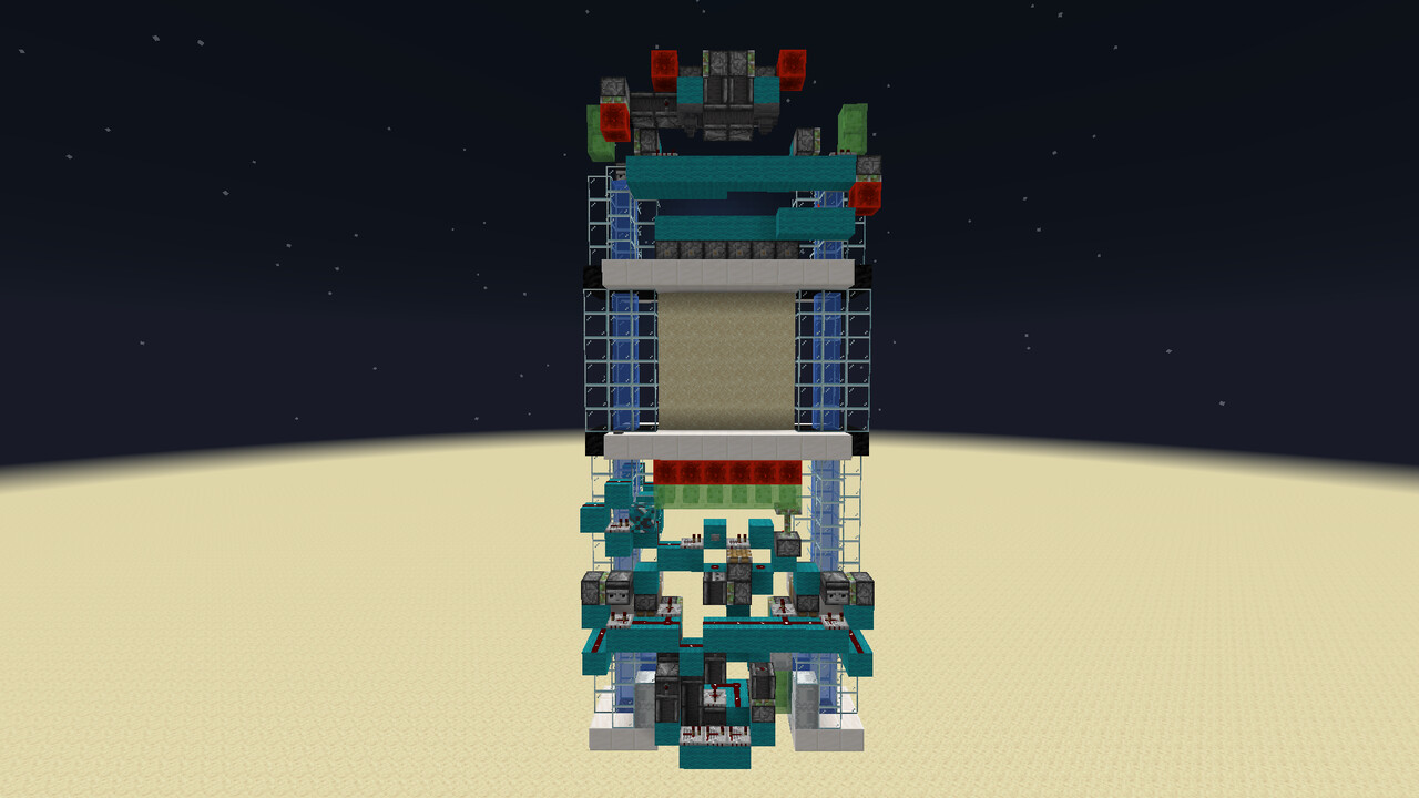 6x6 Water elevator door Minecraft Map