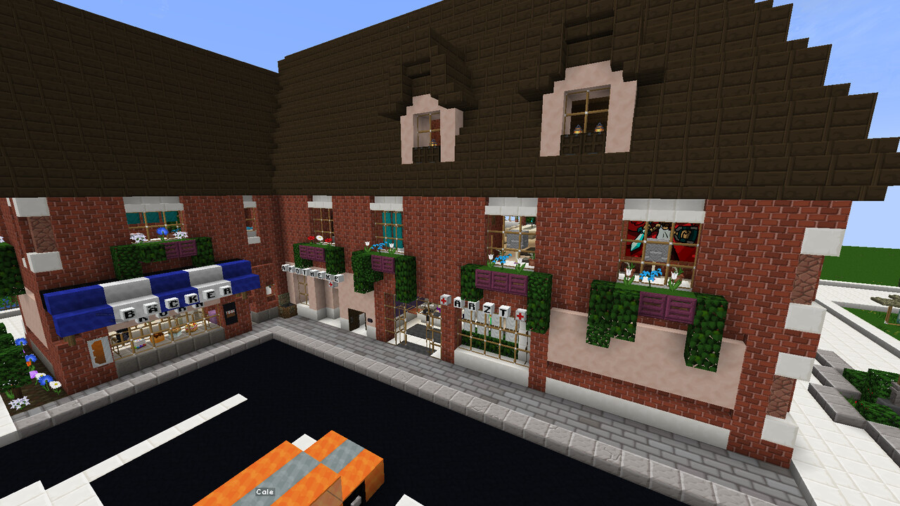 Modern City Building with baker, pharmacy and surgery Minecraft Map