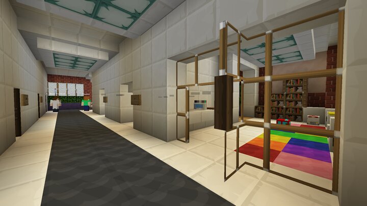 Modern City Building with baker, pharmacy and surgery Minecraft Map