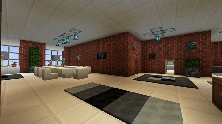 Modern City Building with baker, pharmacy and surgery Minecraft Map