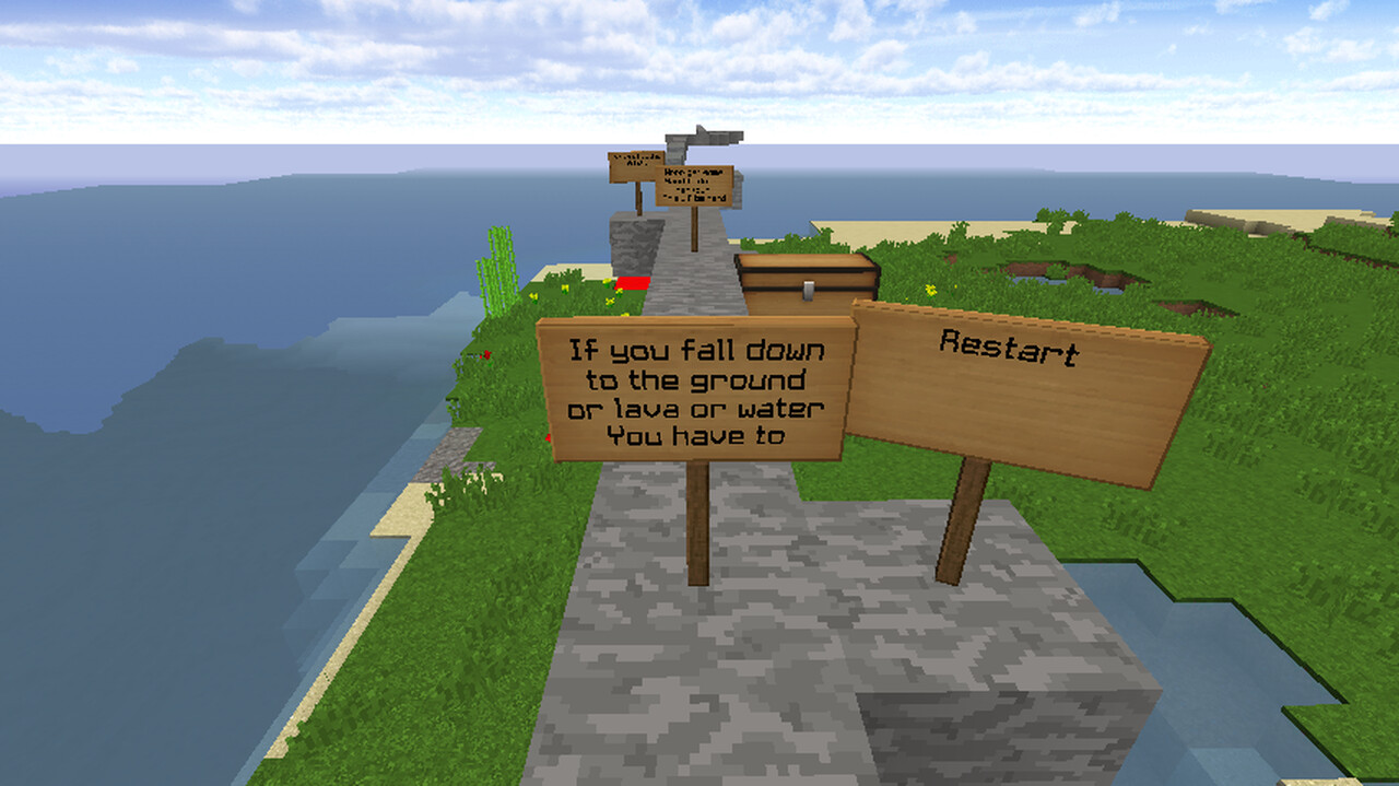 Very hard parkour Minecraft Map