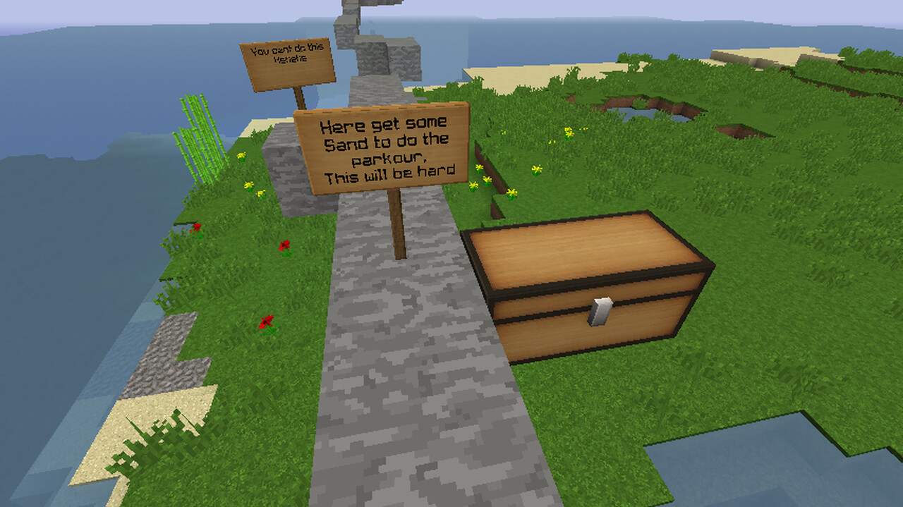 Very hard parkour Minecraft Map