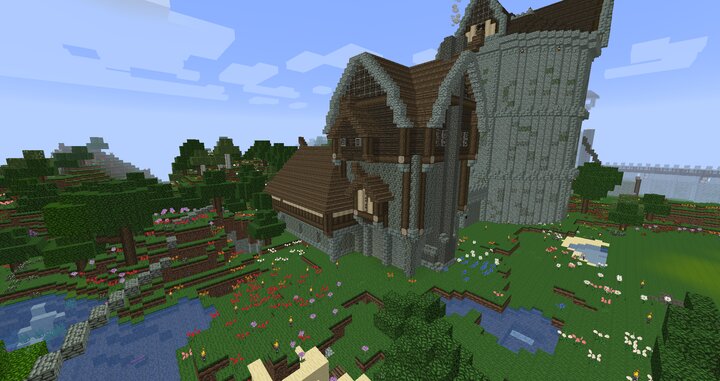 Living quarters castle staff Minecraft Map