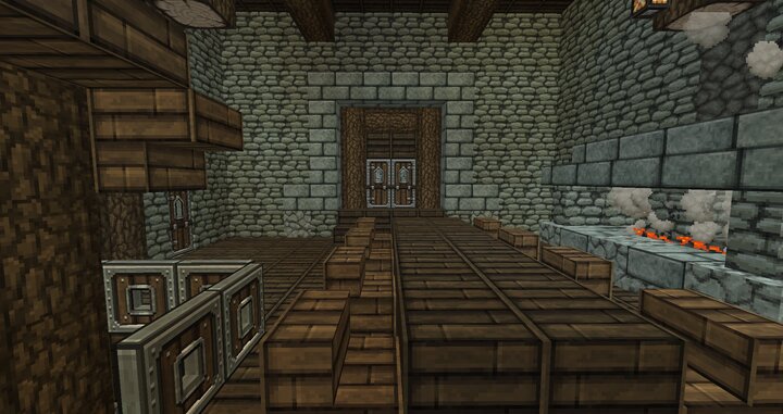 Living quarters castle staff Minecraft Map