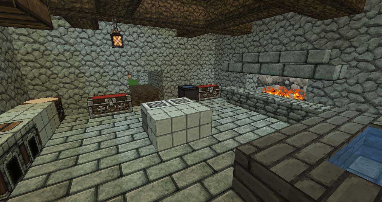 Living quarters castle staff Minecraft Map