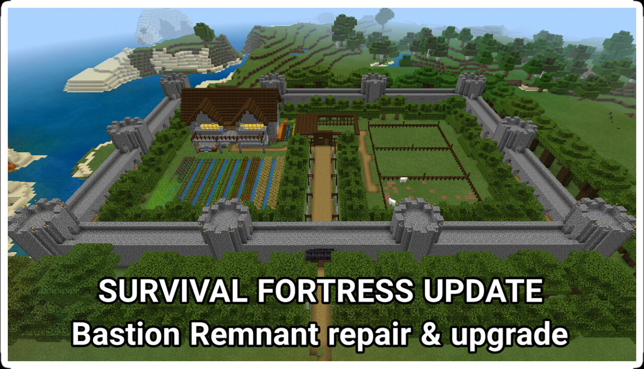 SURVIVAL FORTRESS - Bastion Remnant repair & upgrade (BEDROCK ...