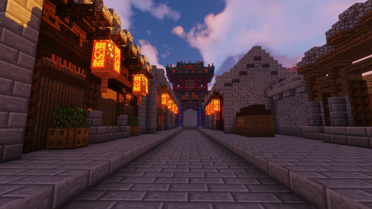 Chinese Buildings Minecraft Map