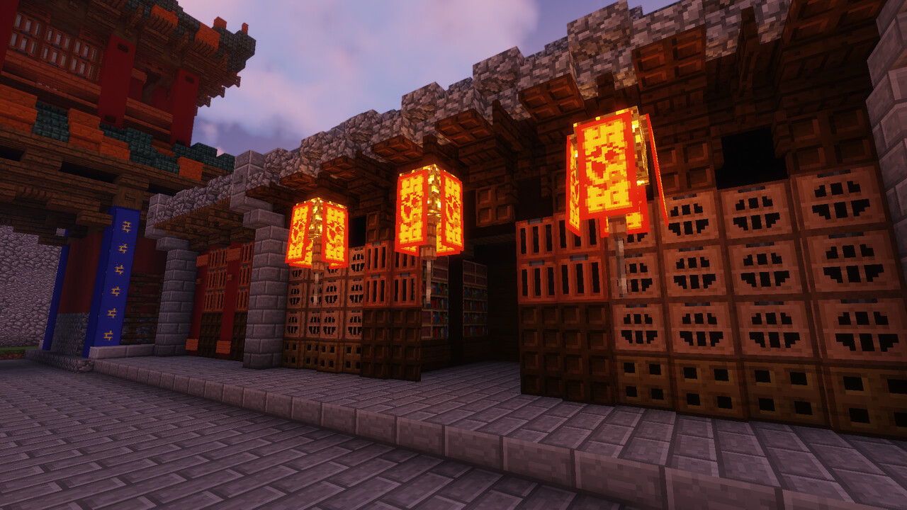 Chinese Buildings Minecraft Map