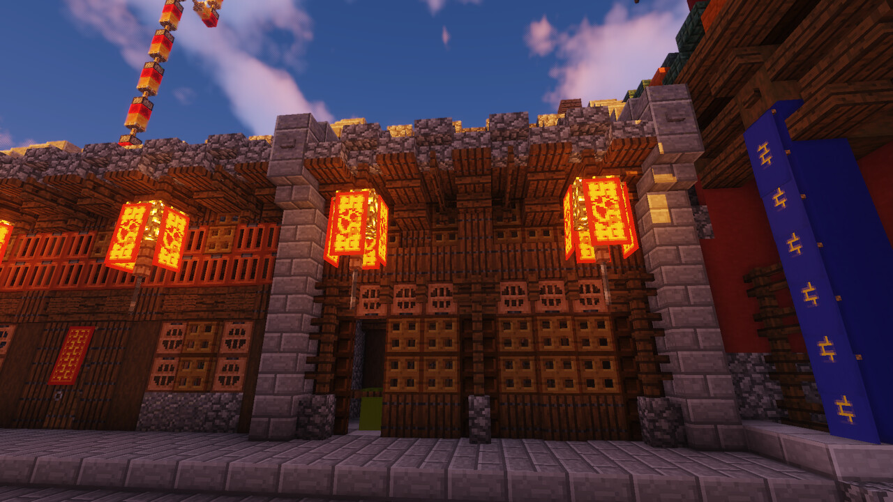 Chinese Buildings Minecraft Map