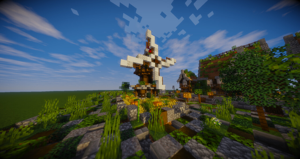 Steampunk Windmill [Schematic] Minecraft Map