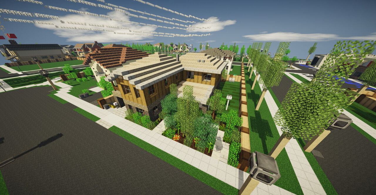 Upper middle class home #4 - The classy wooden house Minecraft Map