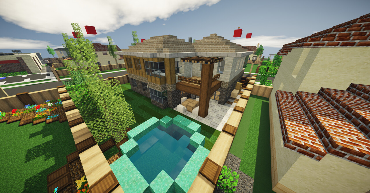 Upper middle class home #4 - The classy wooden house Minecraft Map