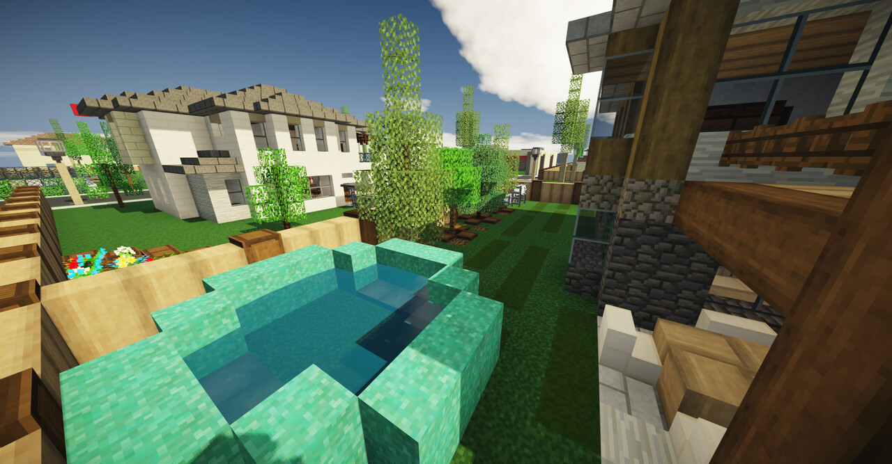 Upper middle class home #4 - The classy wooden house Minecraft Map