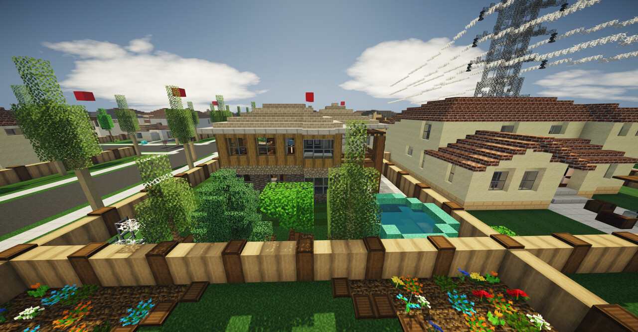 Upper middle class home #4 - The classy wooden house Minecraft Map