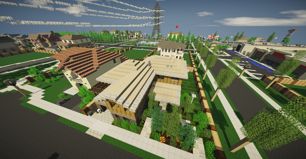 Upper middle class home #4 - The classy wooden house Minecraft Map