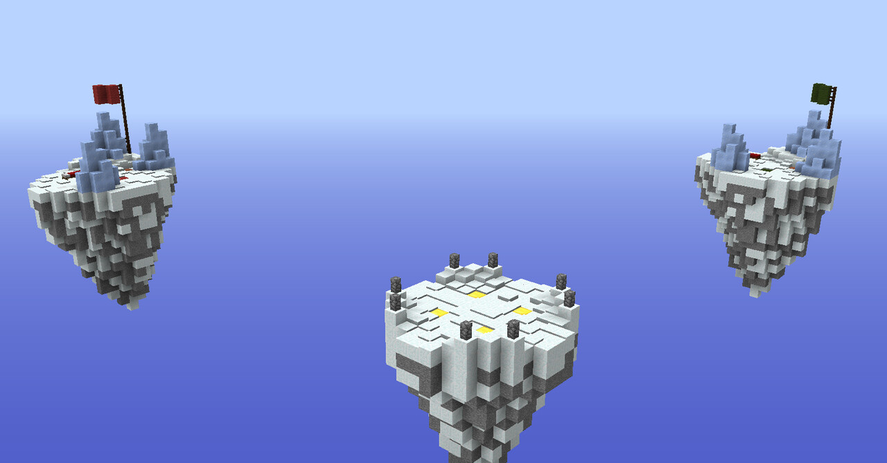 Bedwars Map 4x1/4x2/4x3 - Ice Islands | FREE DOWNLOAD Minecraft Map