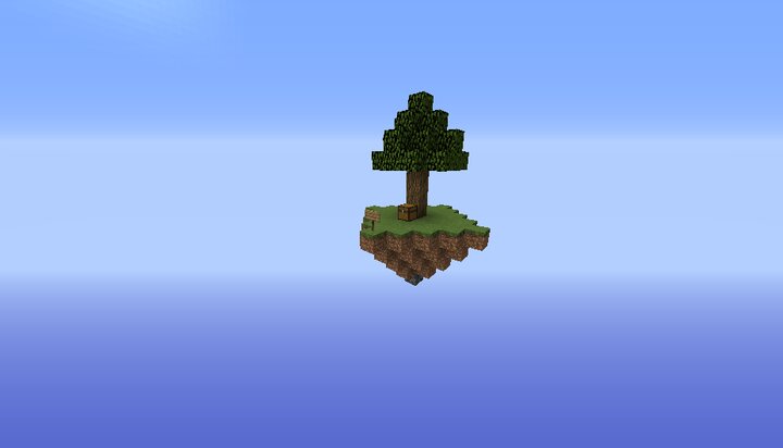 Simple 3 Island Skyblock. Minecraft Map