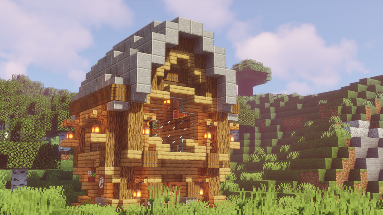 Oak Survival House Tutorial | rivalkz Minecraft Map