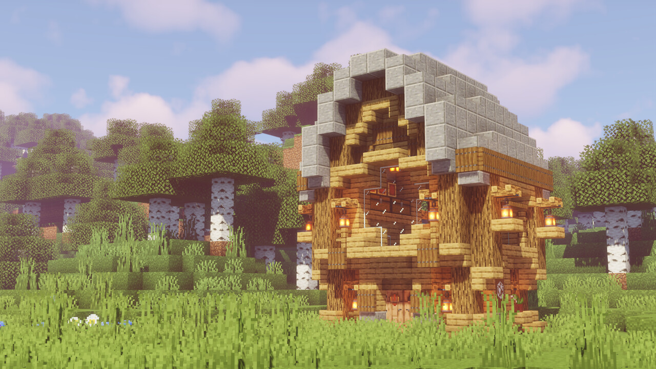 Oak Survival House Tutorial | rivalkz Minecraft Map