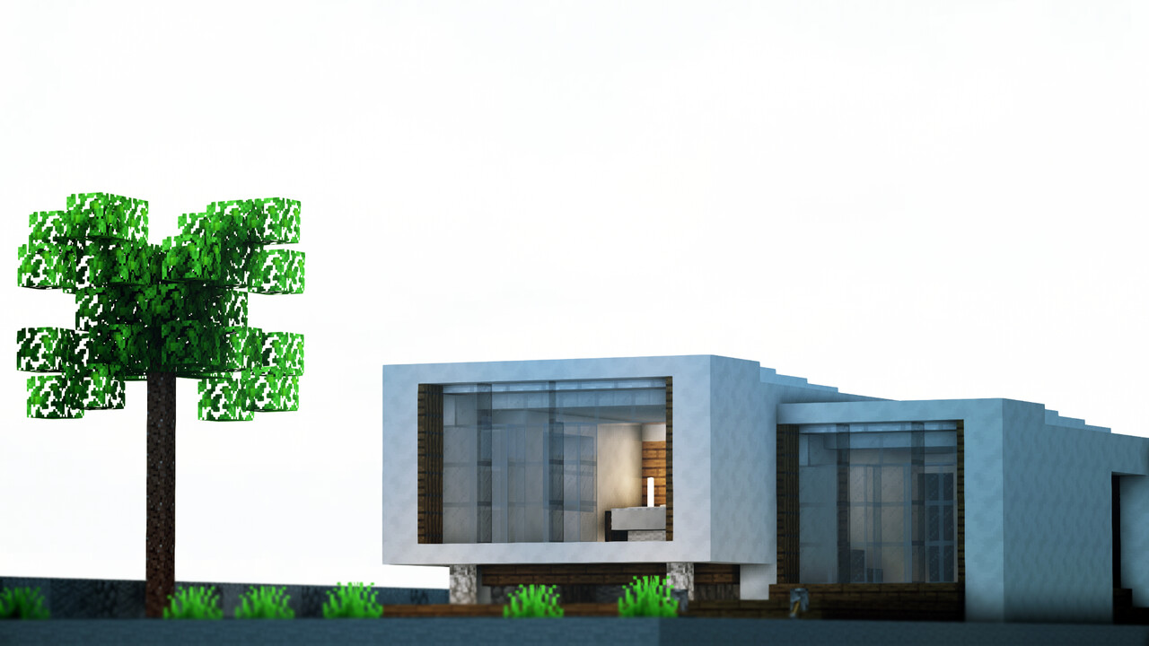 Small Modern House Minecraft Map