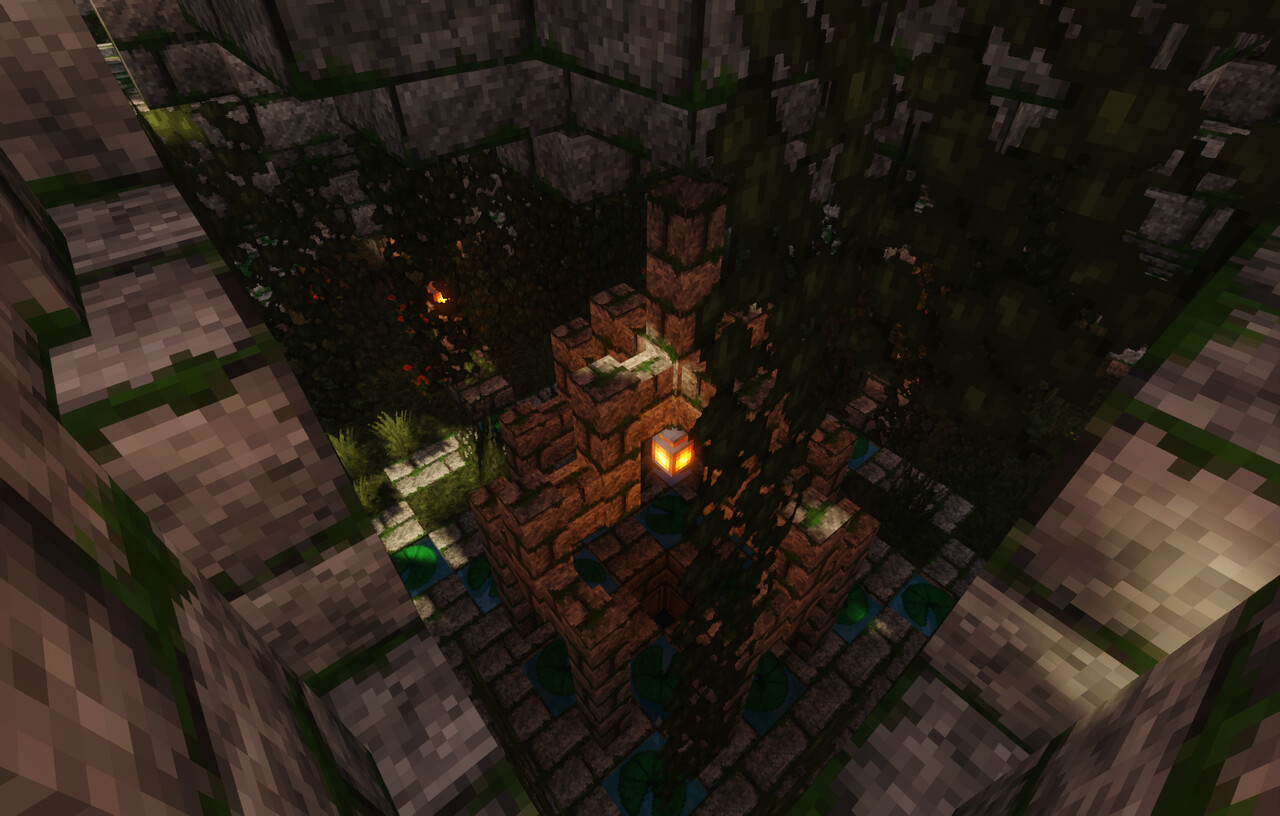 Angkor Wat Inspired Swamp Ruins Minecraft Map