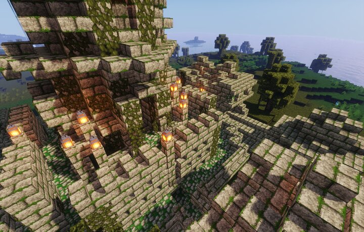 Angkor Wat Inspired Swamp Ruins Minecraft Map