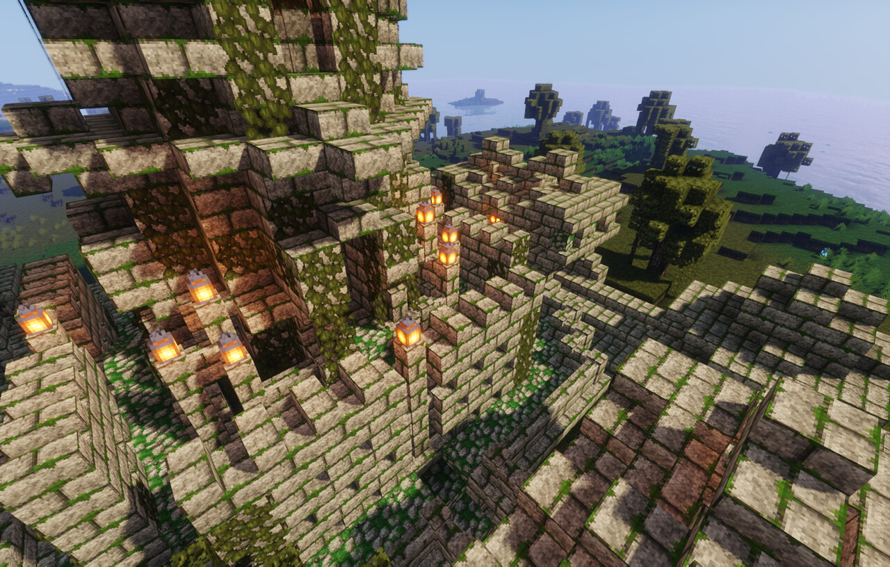 Angkor Wat Inspired Swamp Ruins Minecraft Map