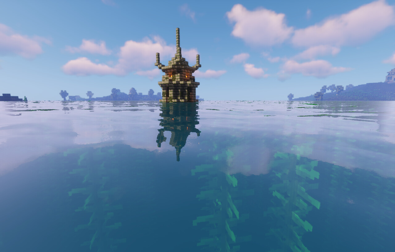 Angkor Wat Inspired Swamp Ruins Minecraft Map