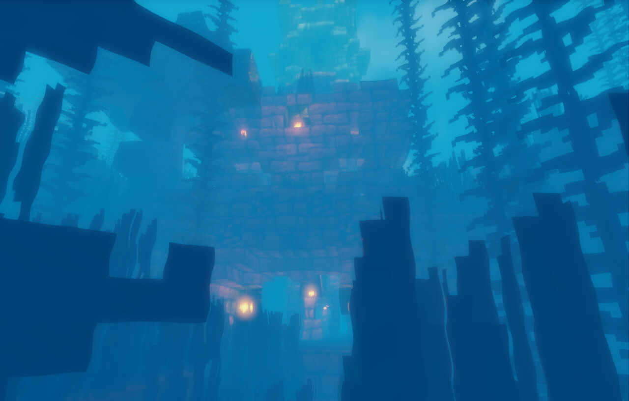Angkor Wat Inspired Swamp Ruins Minecraft Map