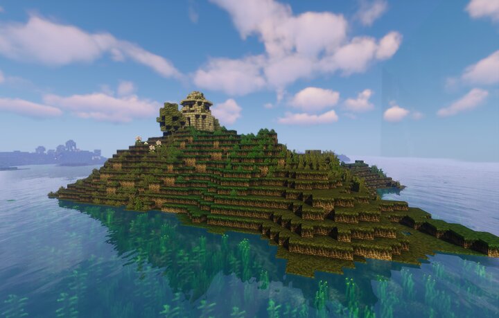 Angkor Wat Inspired Swamp Ruins Minecraft Map