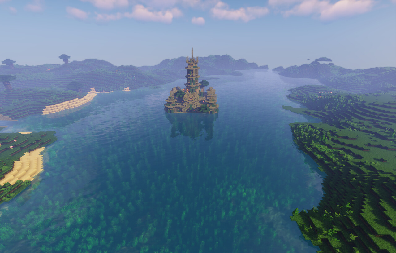 Angkor Wat Inspired Swamp Ruins Minecraft Map