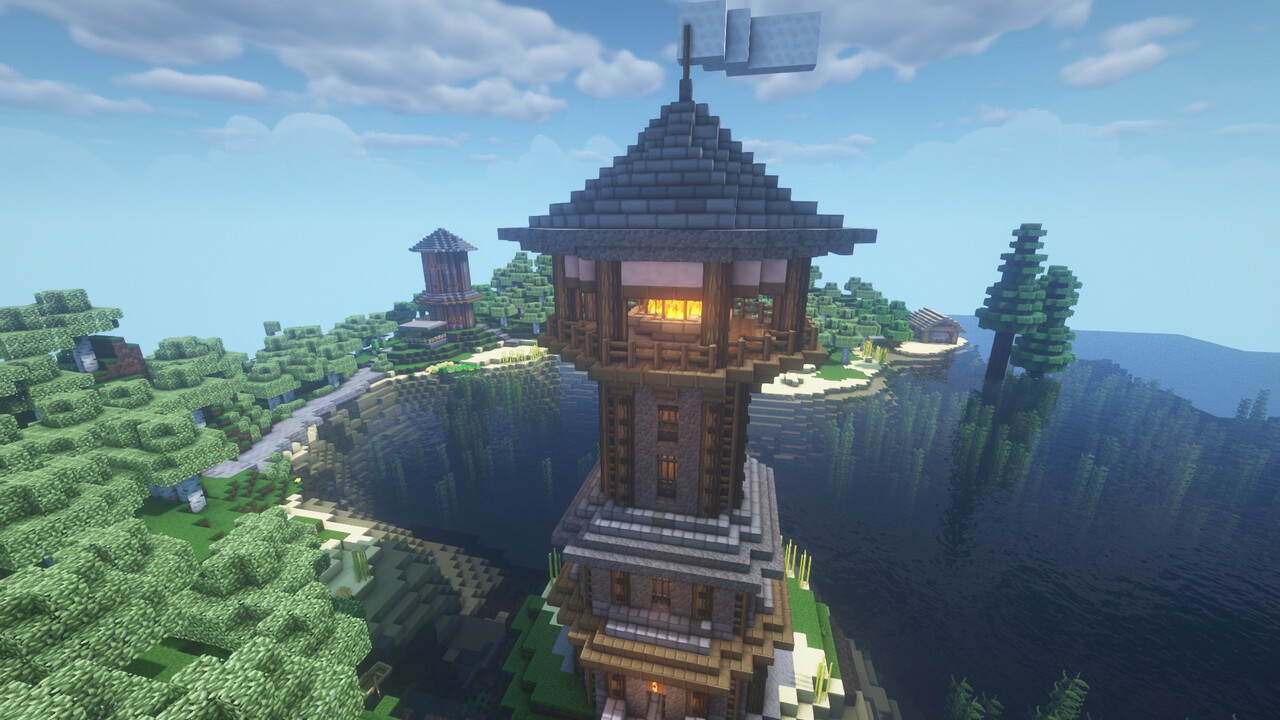 Medieval Lighthouse // Mittelalterlicher Leuchtturm Minecraft Map