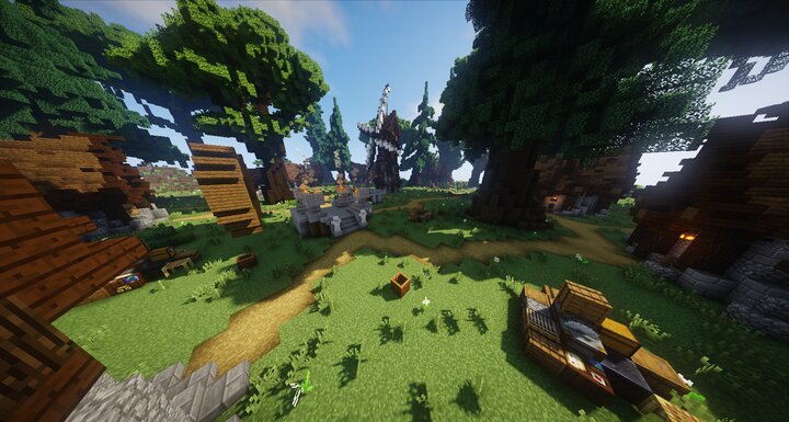 ⭐ EXCLUSIVE ⭐ Survival Lobby - AliensBuilds 🌳 Minecraft Map