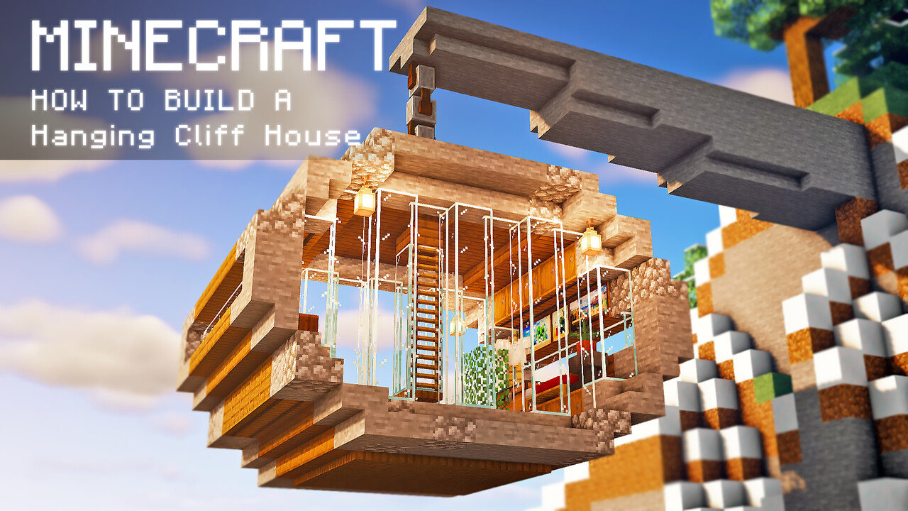 Minecraft: How To Build a Hanging House Minecraft Map