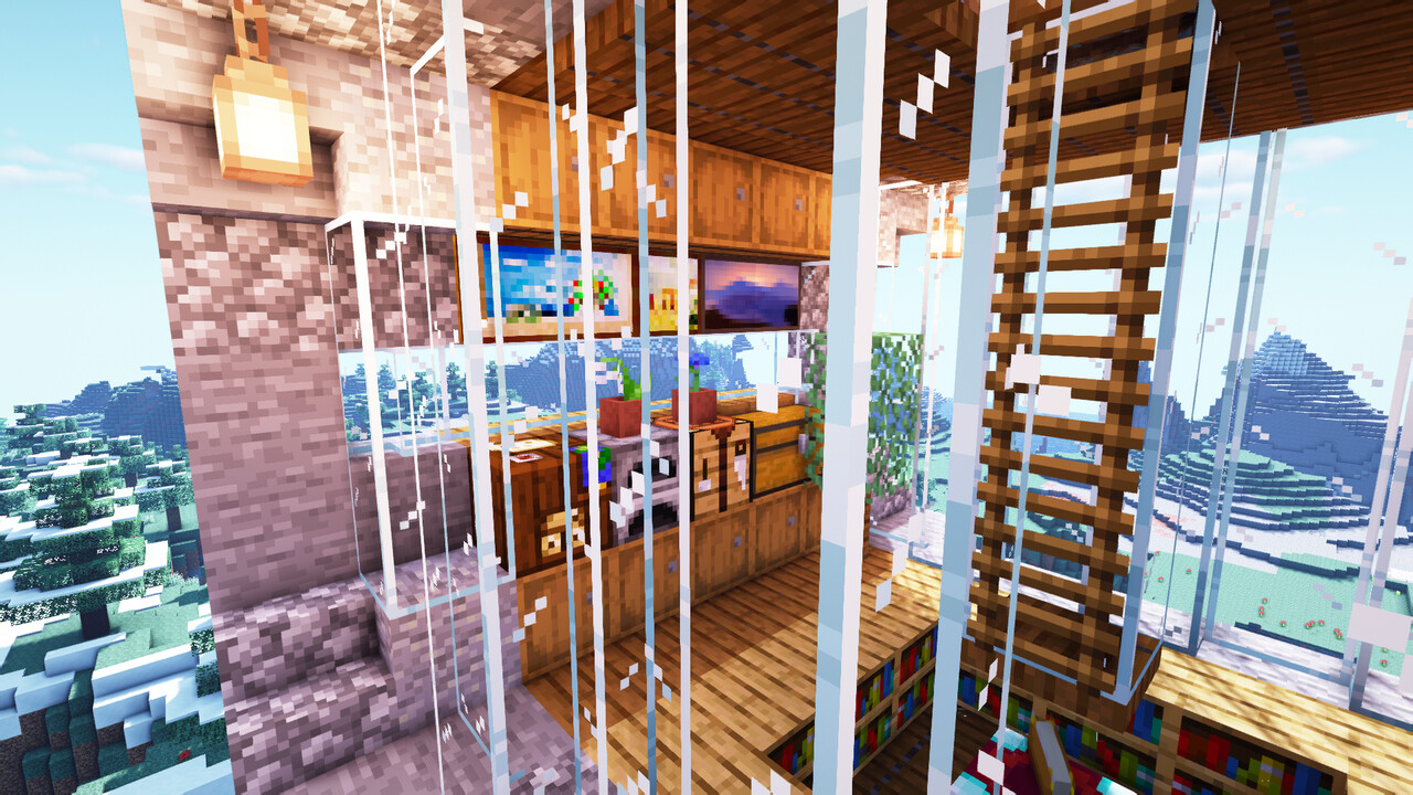 Minecraft: How To Build a Hanging House Minecraft Map